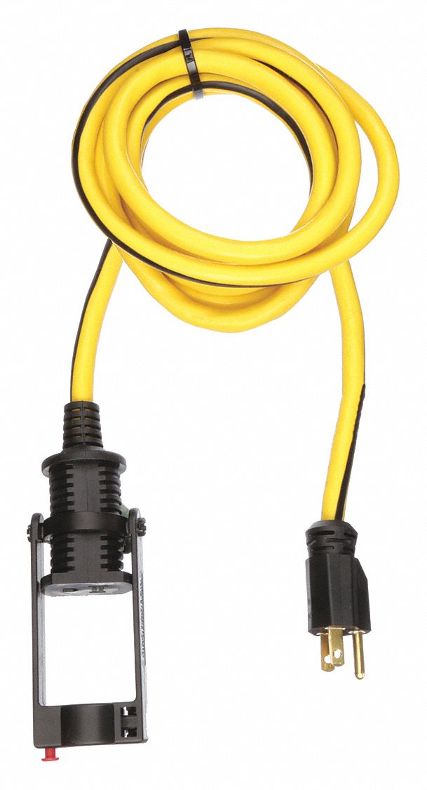 Locking Extension Cord, Outdoor, 15.0, 125V AC, Number of Outlets 1 ...