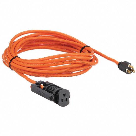 POWER FIRST, Outdoor Use, 25 ft Lg, Locking Extension Cord - 1XUR9 ...