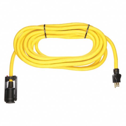 Locking Extension Cord, Outdoor, 15.0, 125V AC, Number of Outlets 1 ...