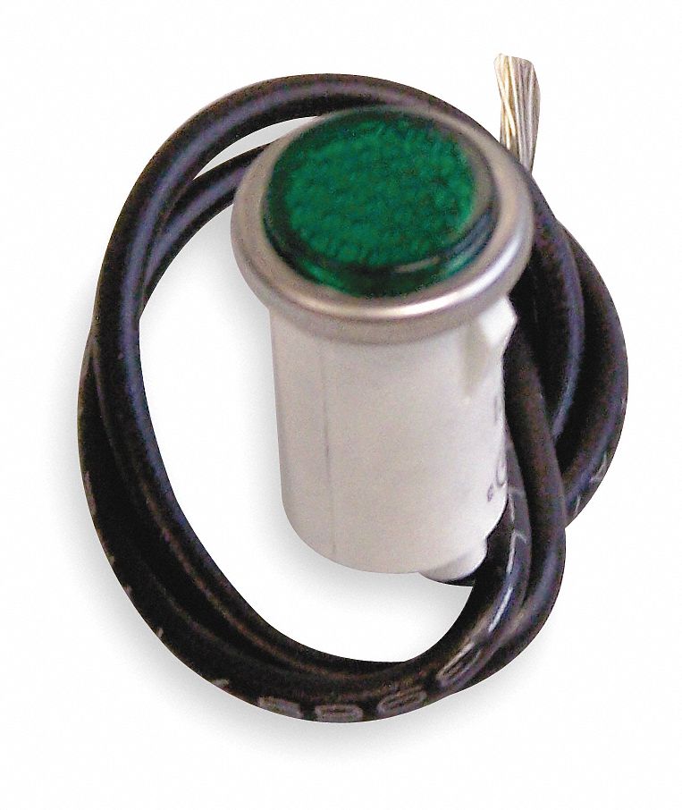 IDEAL, 12 mm Panel Mounting Hole Dia, Neon, Flush Panel Light - 1XWL4 ...