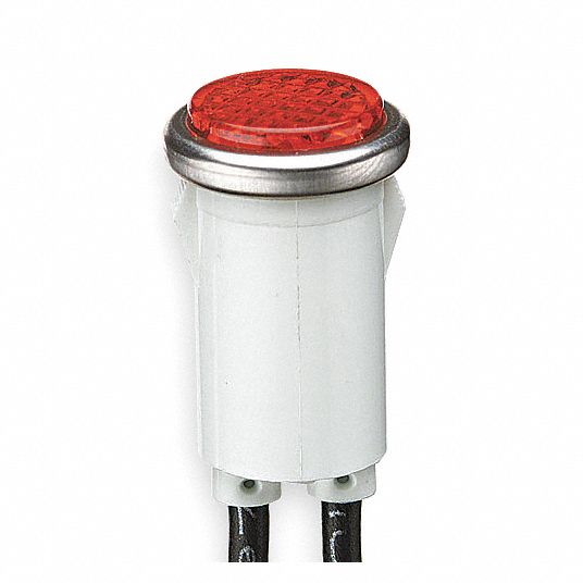 IDEAL, 12 mm Panel Mounting Hole Dia, Neon, Flush Panel Light - 1XWL6 ...