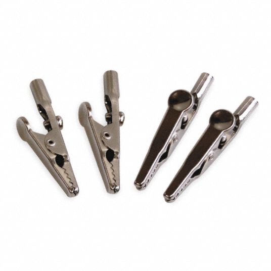 IDEAL Alligator Clip Set, Non-Insulated, —, #22 - #14 Wire Range (AWG ...