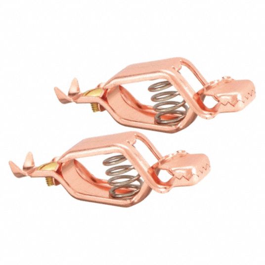 Battery Clip Set, Copper Test and Battery, —, 9/32 in Wire Range (AWG ...