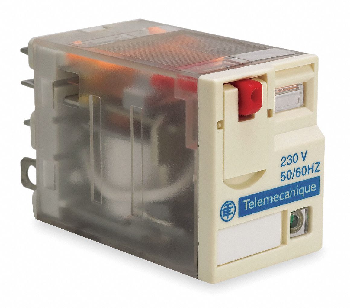 Plug In Relay, 12V DC Coil Volts, 8A @ 250V, 15A @ 250/277V AC Contact ...