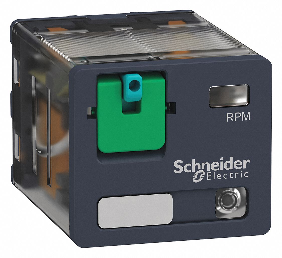 SCHNEIDER ELECTRIC General Purpose Relay, 24V DC Coil Volts, 15A @ 277V ...