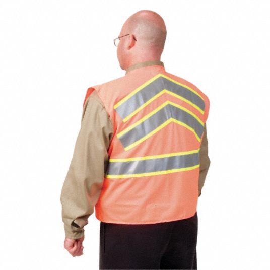 CONDOR, ANSI Class 2, Chevron, High Visibility Vest - 1YAL7|1YAL7 ...