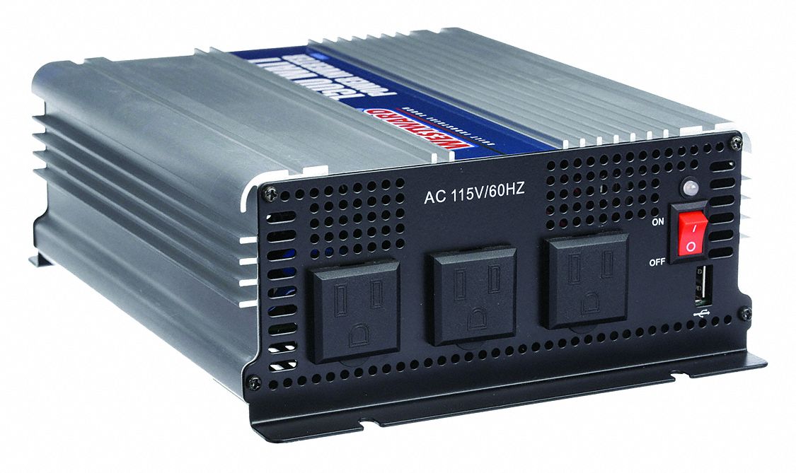 WESTWARD Invertidor Energía,1500W,13.8VCD,Poste - Inversores de ...