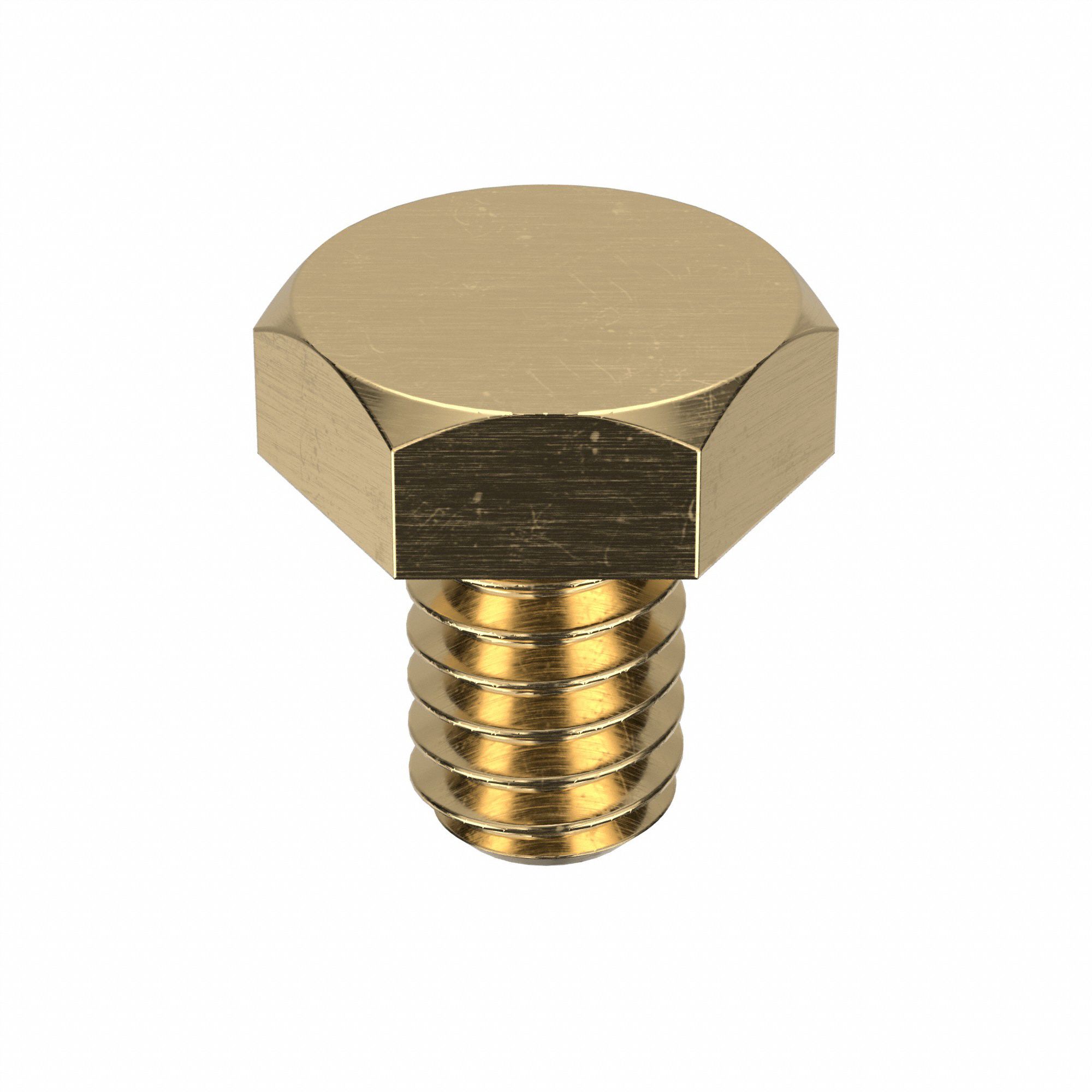 APPROVED VENDOR Tornillo de Cabeza de Dado Hexagonal 1/4"-20 Sin Grado Longitud de 3/8", Acabado ...