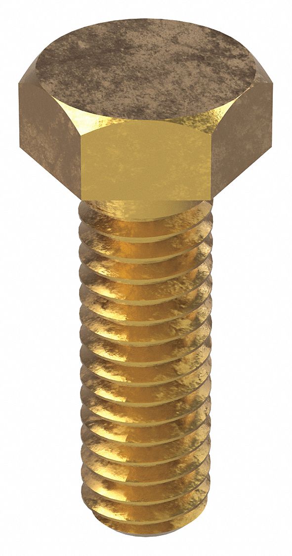 APPROVED VENDOR Tornillo de Cabeza de Dado Hexagonal 5/16"-18 Sin Grado Longitud de 1", Acabado ...