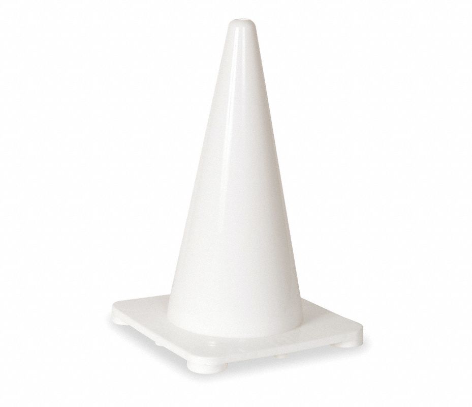 APPROVED VENDOR Cono Vial 18" Polietileno Blanco - 1YBW7 | 1YBW7 ...