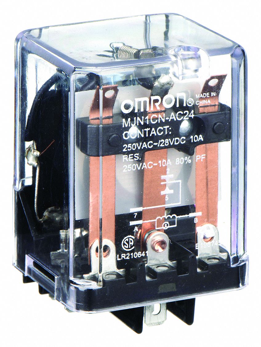 OMRON, Socket Mounted, 10 A Current Rating, General Purpose Relay - 1YCL5|MJN1C-N-AC24 - Grainger
