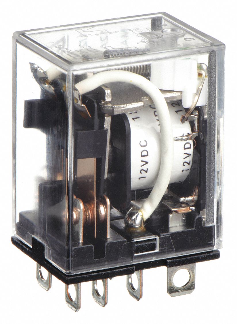 OMRON, Socket Mounted, 10 A Current Rating, General Purpose Relay - 1YCN9|LY2N-DC12 - Grainger