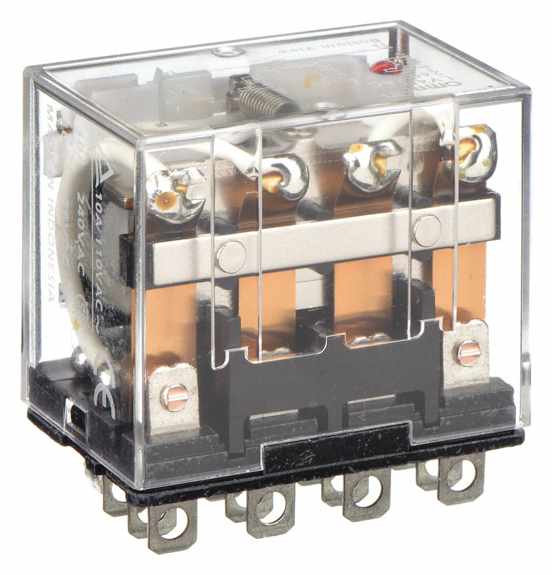 OMRON, Socket Mounted, 10 A Current Rating, General Purpose Relay - 1YCU1|LY4N-AC240 - Grainger