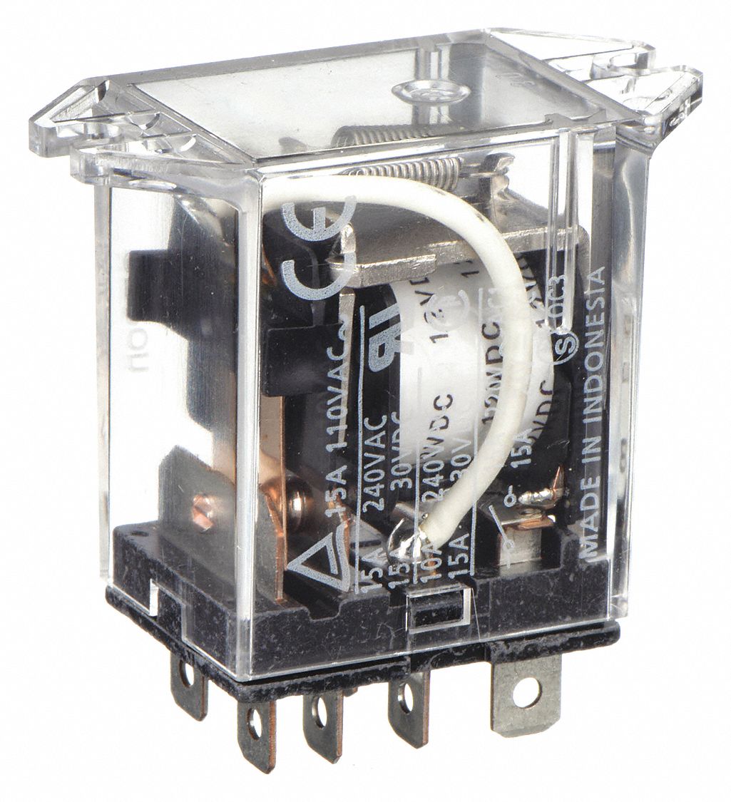 OMRON, Surface (Top Flange) Mounted, 15 A Current Rating, Flange Mount Relay - 1YCY5|LY1F-DC12 ...