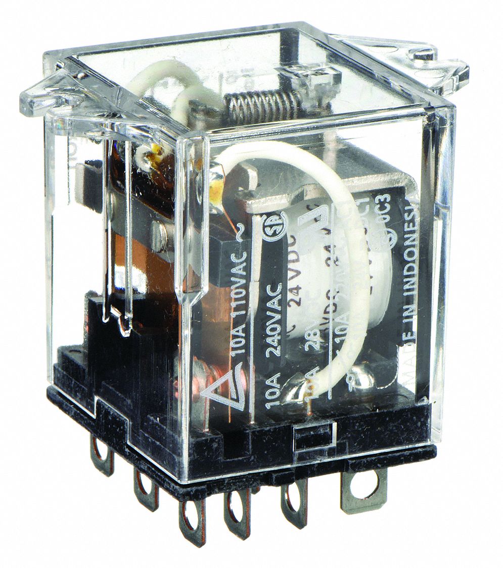 OMRON, Surface (Top Flange) Mounted, 10 A Current Rating, Flange Mount Relay - 1YDA5|LY3F-DC24 ...