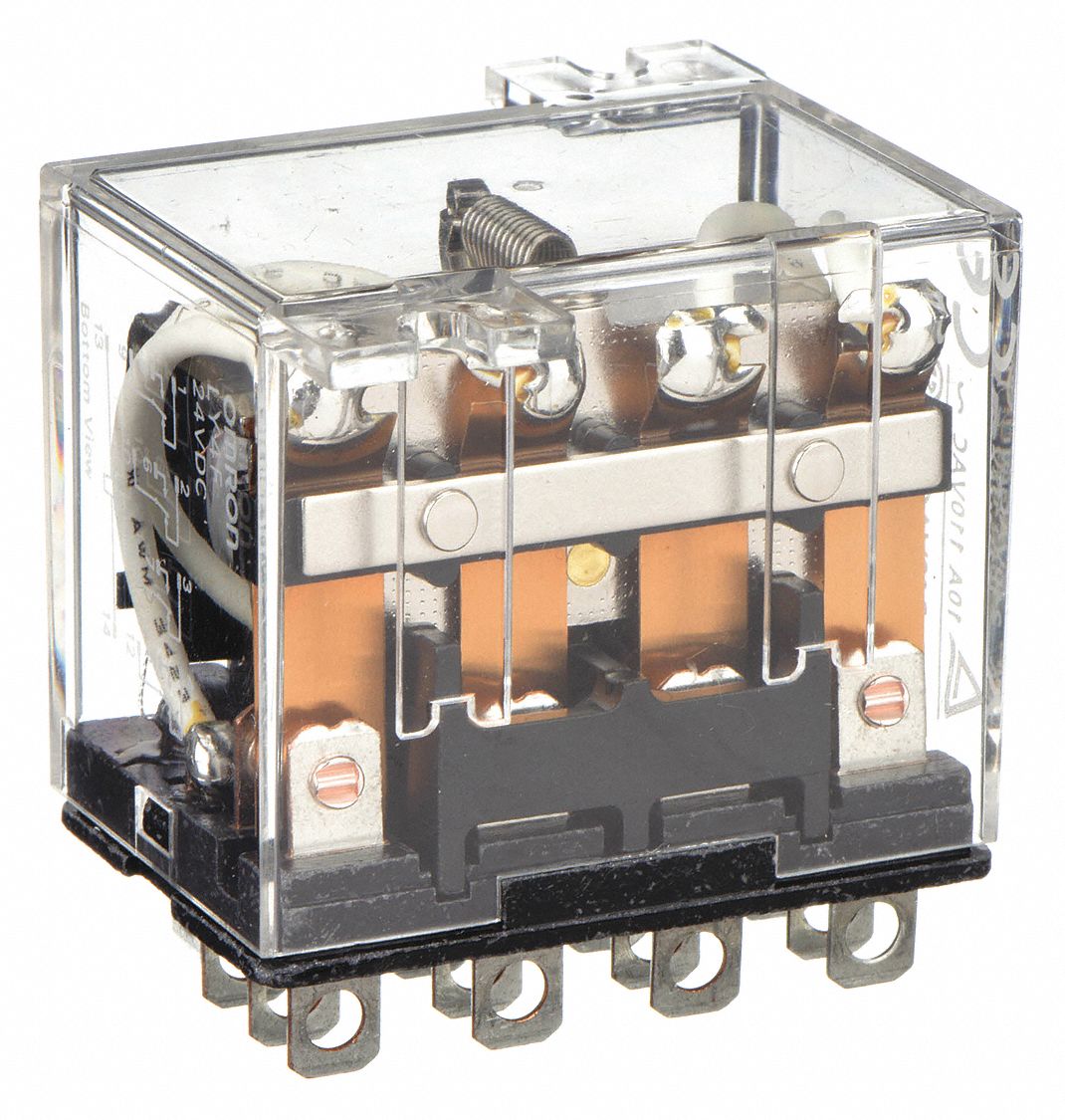 OMRON, Surface (Top Flange) Mounted, 10 A Current Rating, Flange Mount ...