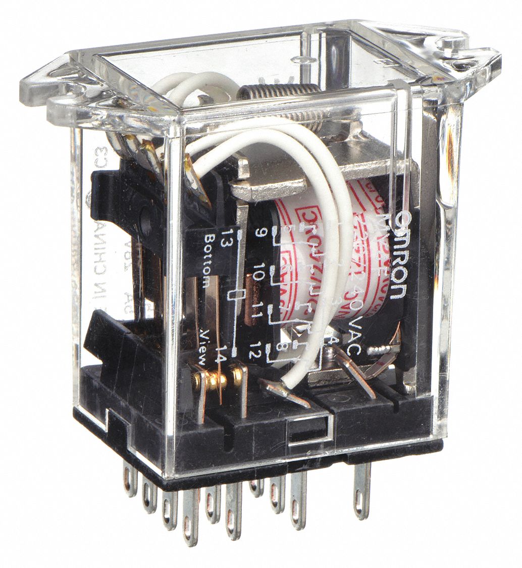 OMRON, Surface (Top Flange) Mounted, 3 A Current Rating, Flange Mount ...