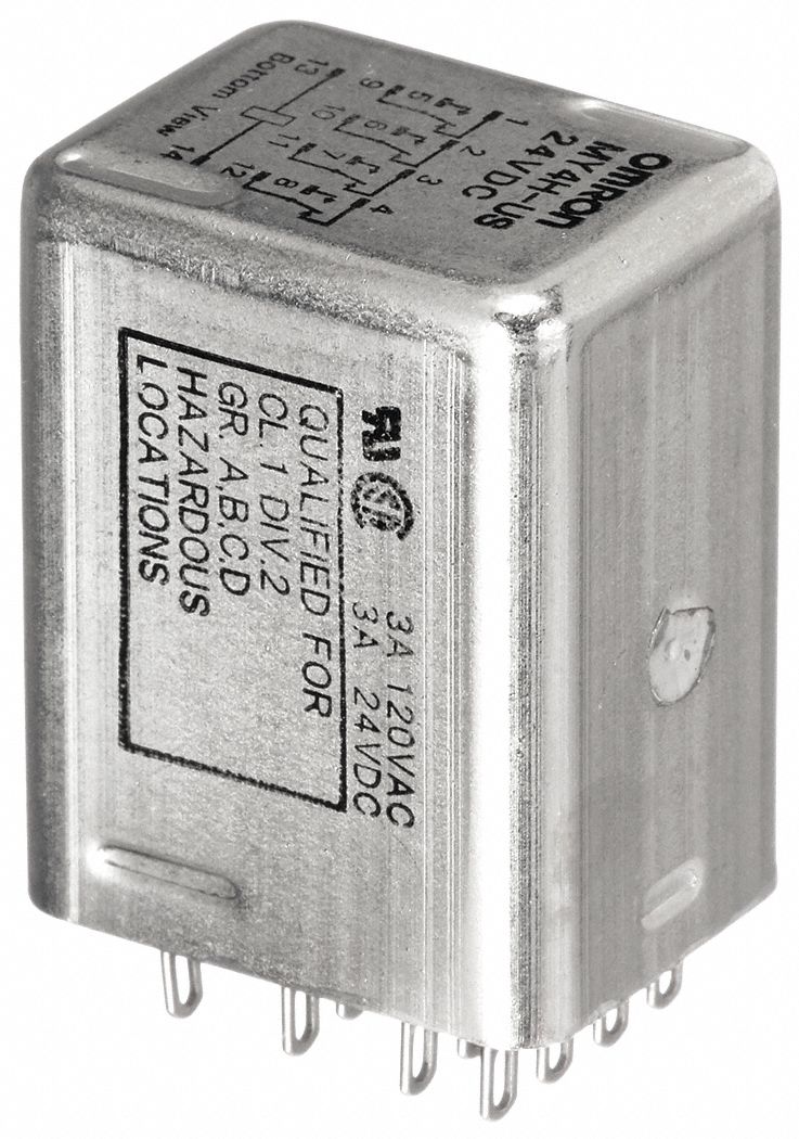 OMRON, Socket Mounted, 3 A Current Rating, Hermetically Sealed Relay ...