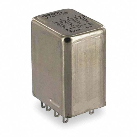 OMRON Hermetically Sealed Relay, 120V AC Coil Volts, 3A @ 120V AC ...
