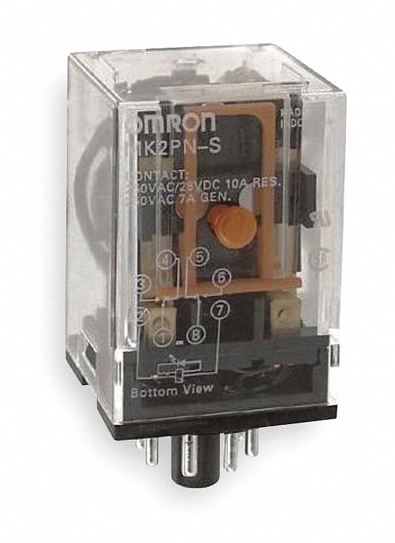 240V AC Coil Volts, Octal, Number of Pins - Relay 8 - Grainger