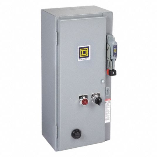 SQUARE D, Fusible Disconnect, 3 Poles, NEMA Combination Starter - 1YDV7 ...