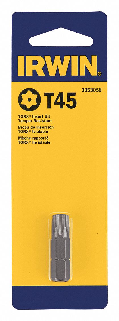 IRWIN Punta de Inserción Torx(R) de Seguridad TR45 , 5/16" Hexagonal ...