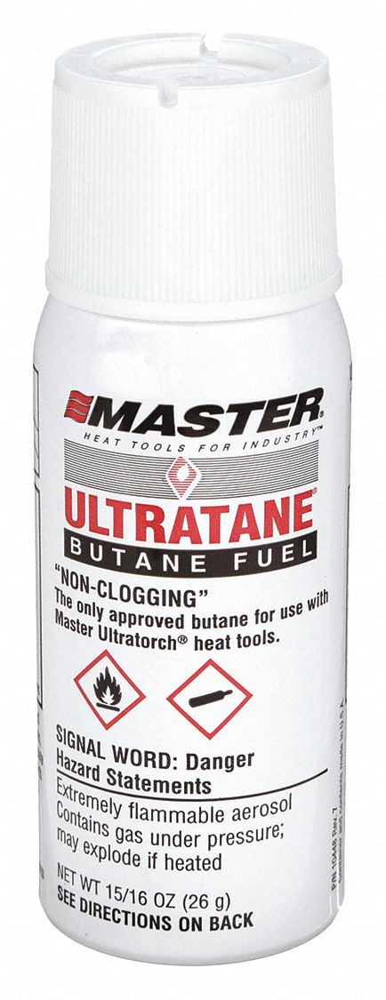 MASTER APPLIANCE, Butane, 0.94 fl oz, Butane Refill Canister - 1YMK4 ...