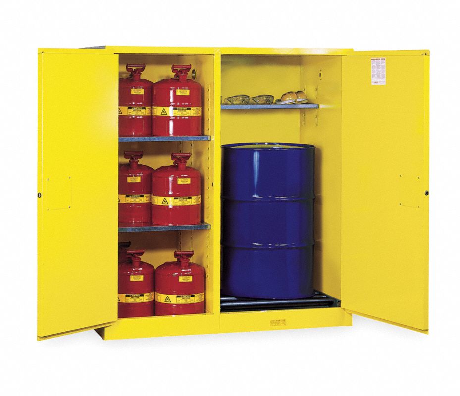 JUSTRITE Gabinete para Inflamables 115 gal., 65" x 59" x 34", Tipo de ...