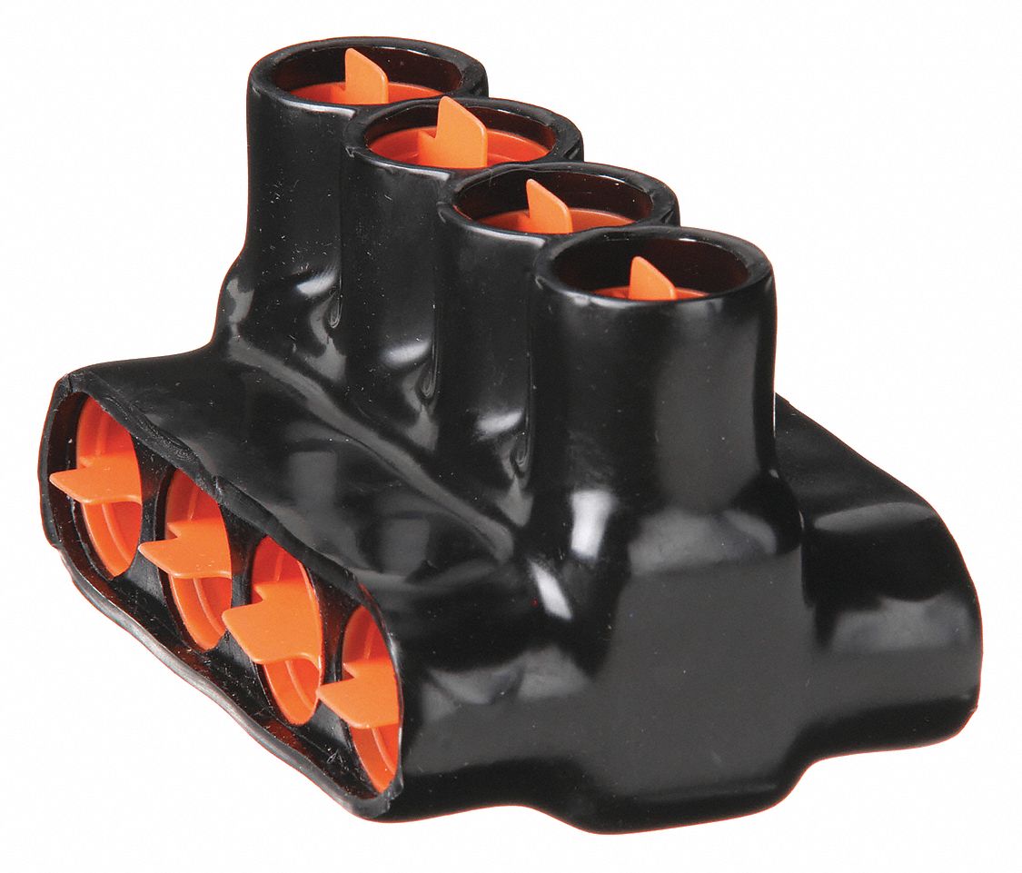 BLACKBURN, 4 Port, Double-Sided Entry, Multitap Connector - 1YRK4 ...