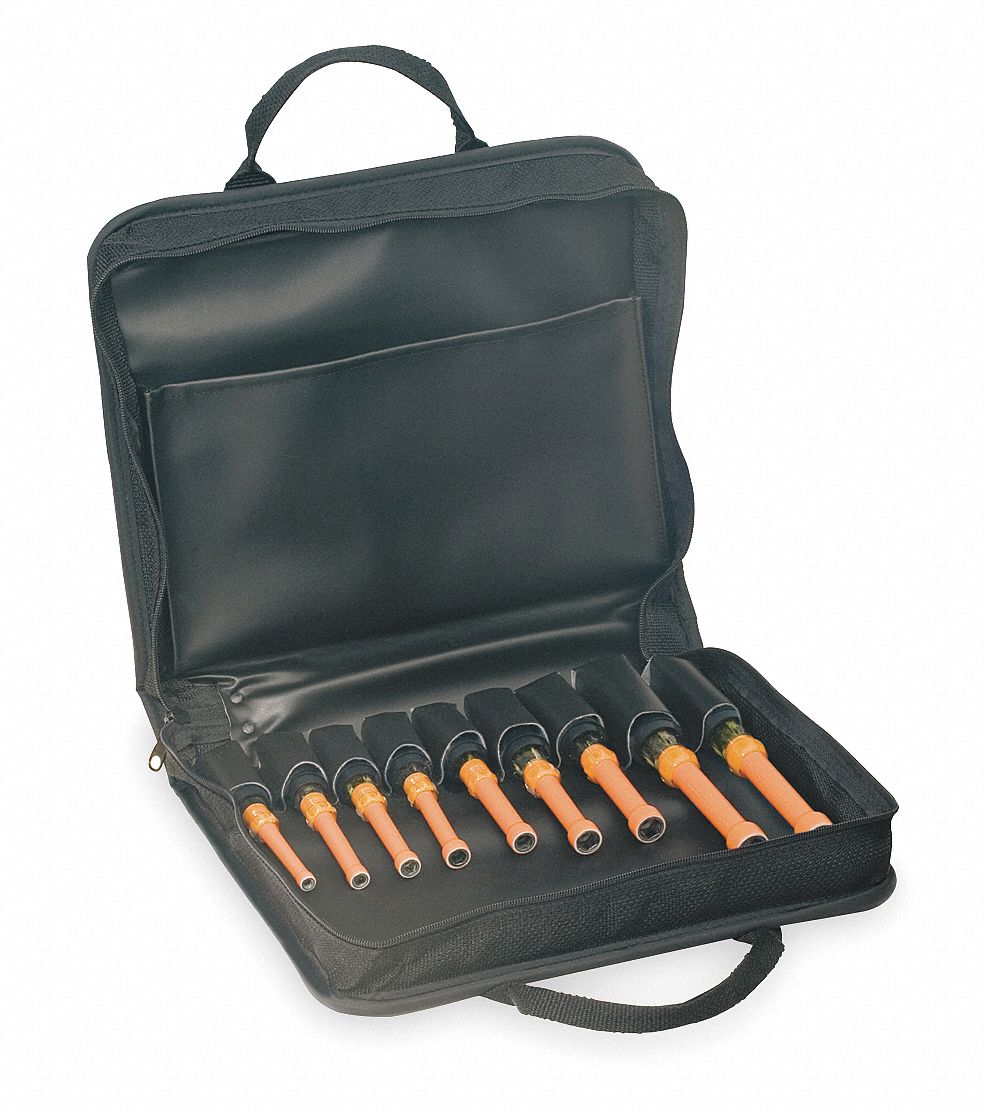 Insulated Nut Driver Set, Number of Pieces 9 - Grainger