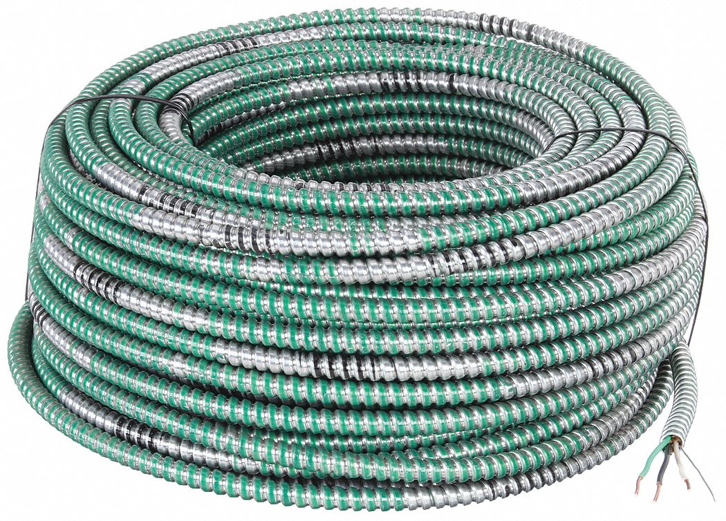 AFC CABLE, 12 AWG, 2 Conductors, Metal Clad Armored Cable - 1YTF9 ...