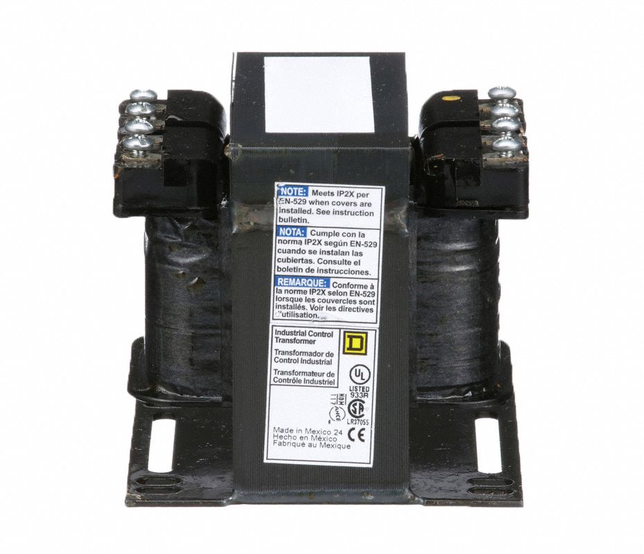 SQUARE D Transformador de Control, Clasificación VA 100VA, Voltaje de Entrada 208/277/380VCA ...