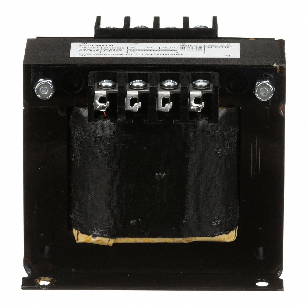 SQUARE D Control Transformer: 208V AC/240V AC/480V AC, 120V AC, Foot ...