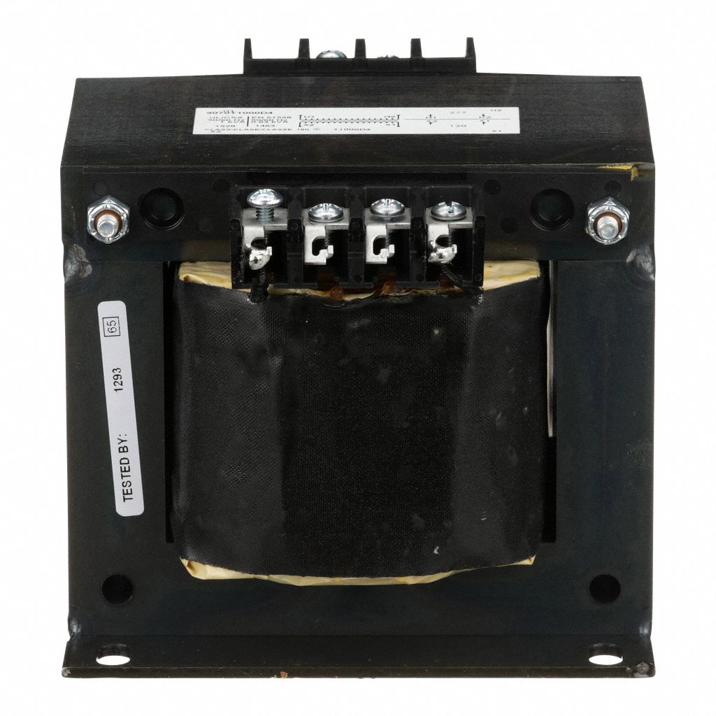 SQUARE D Control Transformer: 277V AC, 120V AC, Foot, 1 kVA VA Rating ...