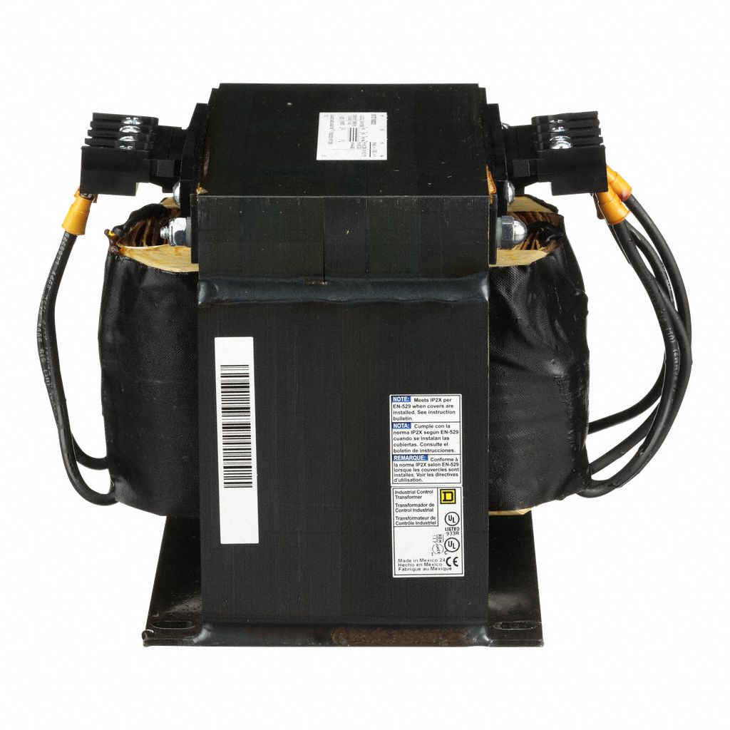 SQUARE D, 208V AC/230V AC/460V AC, 115V AC, Control Transformer - 1YUV6 ...