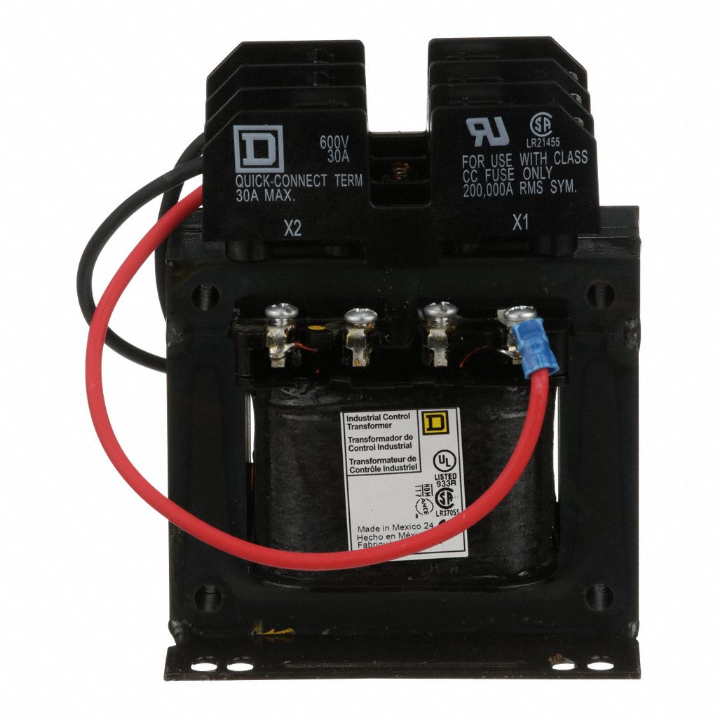SQUARE D, 208V AC, 120V AC, Control Transformer - 1YUW8|9070TF150D3 ...