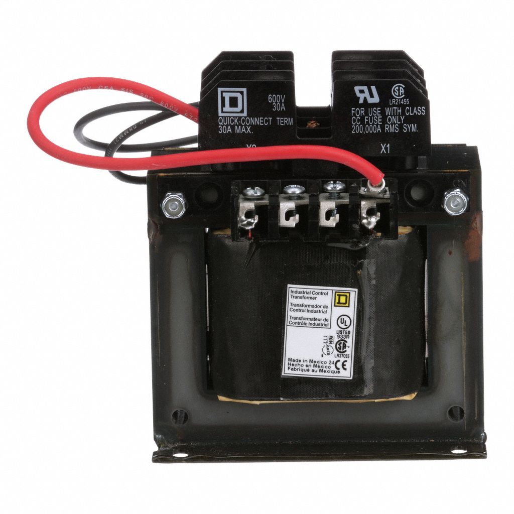 SQUARE D Control Transformer: 208V AC/240V AC/480V AC, 120V AC, Foot ...