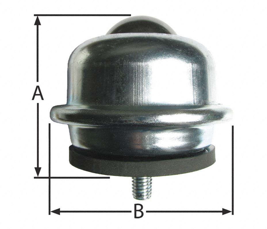 ASHLAND CONVEYOR Bola de Transferencia, Longitud (pulg.) 3-1/4, Ancho ...