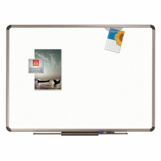 Wall Mounted, 24 in Dry Erase Ht, Dry Erase Board - 1YXD2|P563T - Grainger