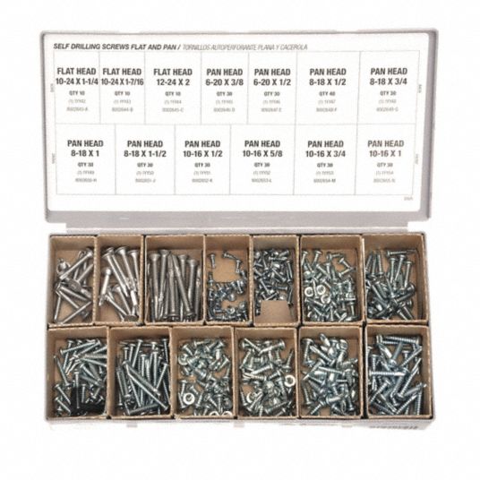 Self-Drilling Screw Assortment - Grainger