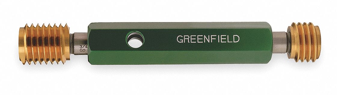 Thread Plug Gage, Finish TiN Coated - Grainger