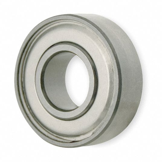 Miniature Ball Bearing, Bore Dia. 0.2500 in, Outside Dia. 0.5 in, Width ...