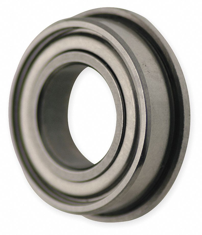 DAYTON, 61901/6901, 12 mm Bore, Flanged Radial Ball Bearing - 1ZGK4|1ZGK4 - Grainger