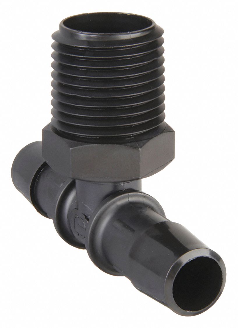 1/4 in Pipe x 1/4 in ID x 1/4 in ID Fitting Size, Barbed/Threaded, Barbed Tee - 1ZJE4|T4-4BN ...