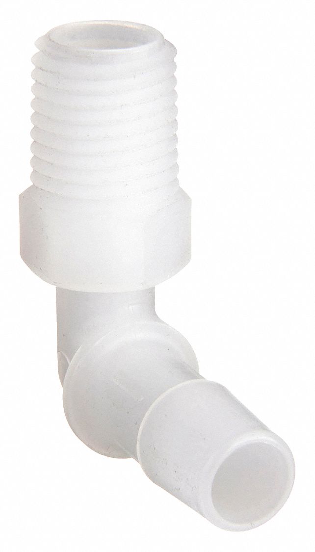 1/2 in ID x 1/4 in Pipe Fitting Size, Barbed/Threaded, Barbed Fitting ...