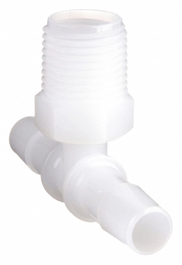 Barbed/Threaded, 1 in ID x 1 in ID x 1 in Pipe Fitting Size, Barbed Tee ...