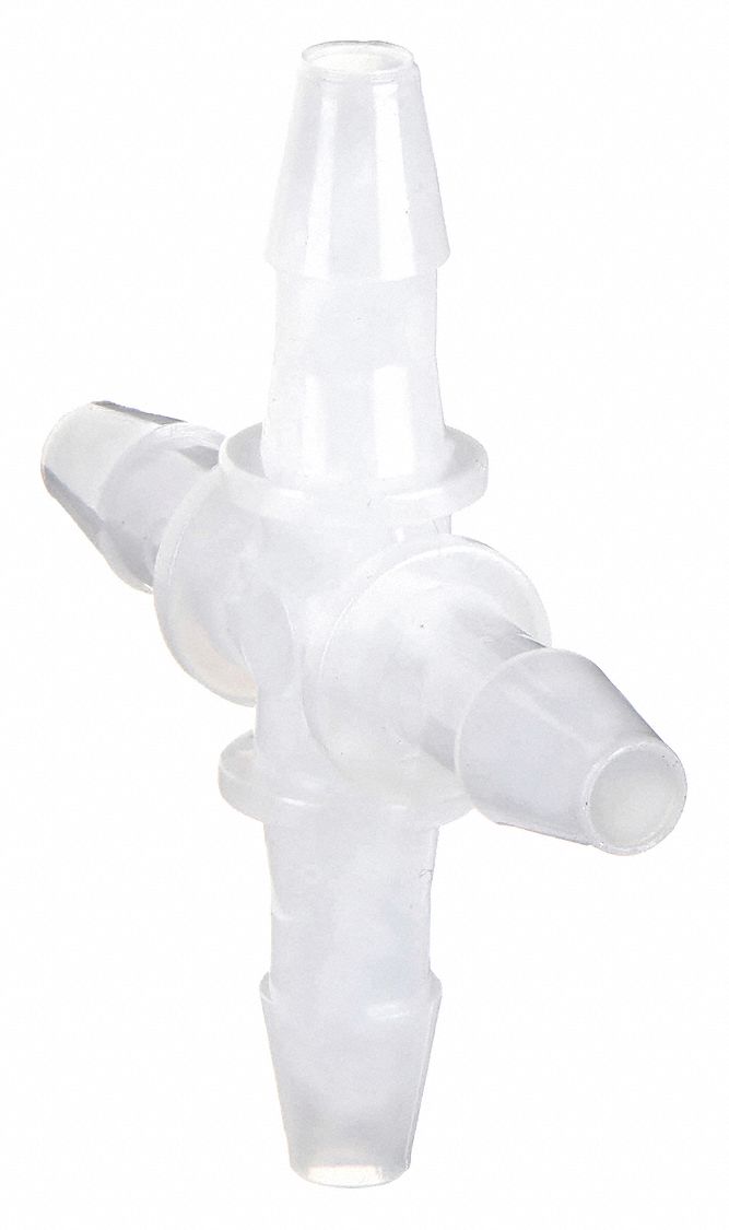 Barbed, 1/8 in ID x 1/8 in ID x 1/8 in ID x 1/8 in ID Fitting Size ...