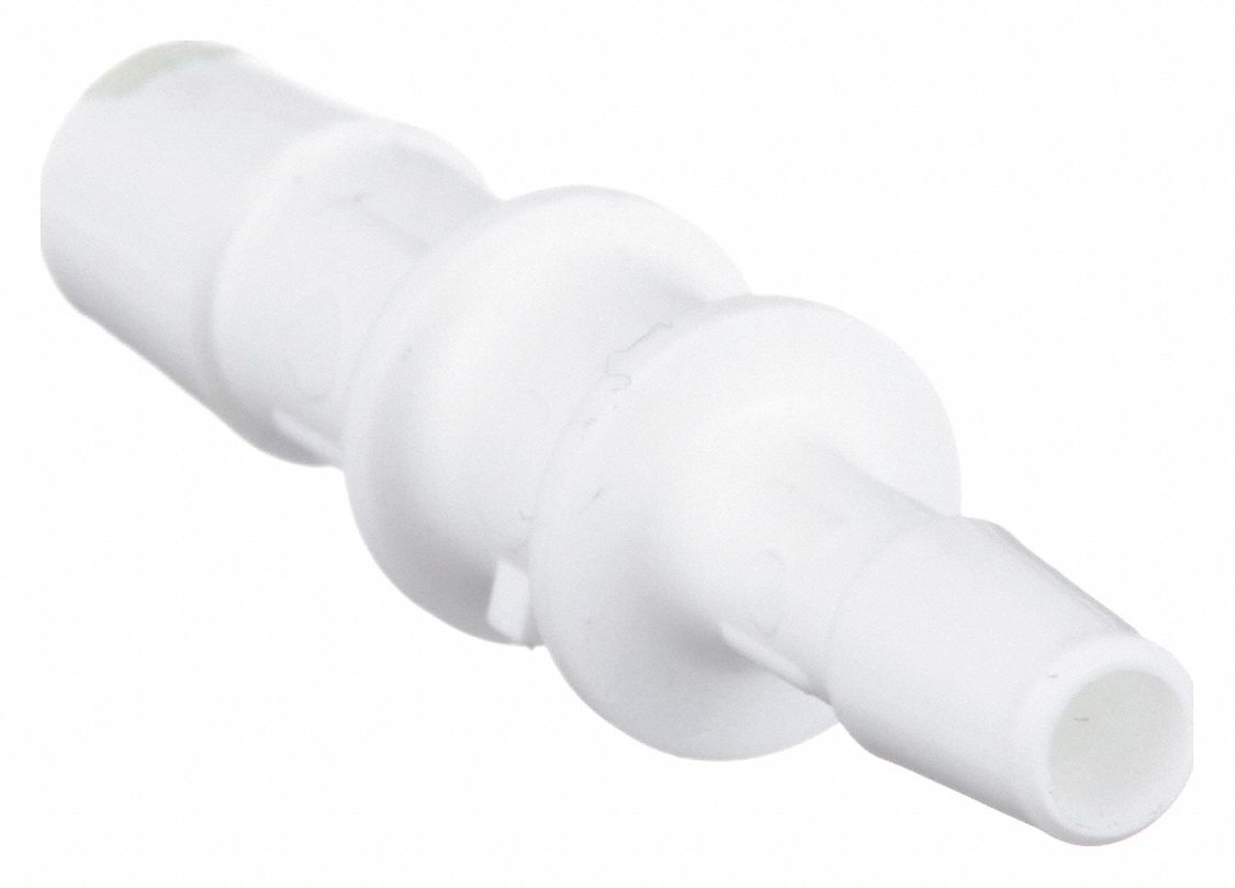 1/2 in ID x 3/8 in ID size, Barbed x Barbed, Barbed Fitting Coupling ...