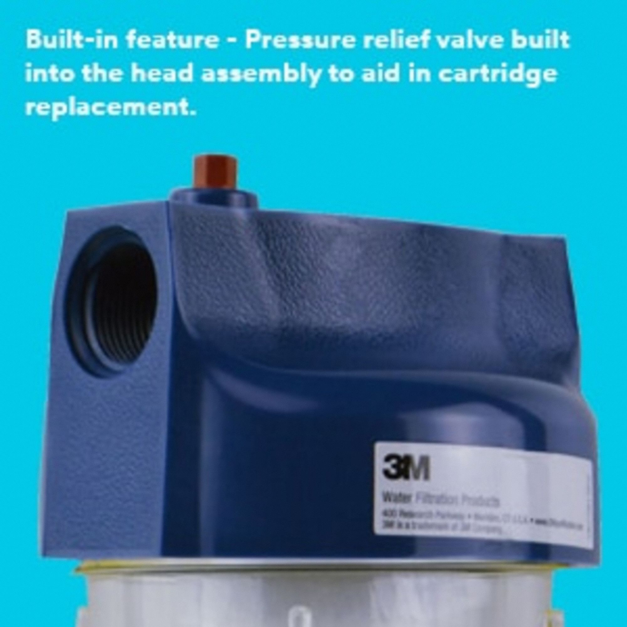 3M AQUA-PURE Filter Housing: 3/4 in, NPT, 16 gpm, 125 psi Max Pressure ...