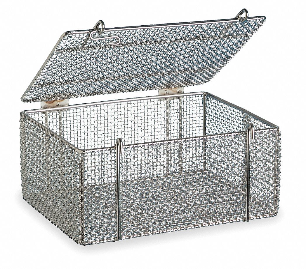 Wire Mesh Dipping Basket, Rectangular - Grainger